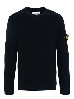 Stone Island Compass Cotton Jumper - Blue