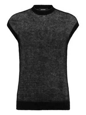 Dsquared2 Mohair-blend Sweater Vest - Black