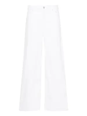 Gauchere High-rise Wide-leg Jeans - White