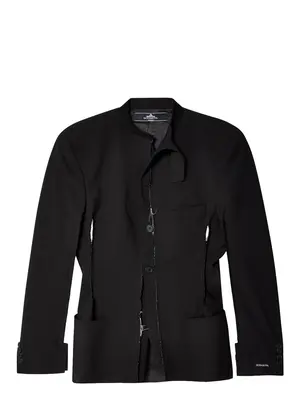 HODAKOVA Raw-cut Single-breasted Blazer - Black