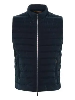 MOORER Quilted Padded Gilet - Blue