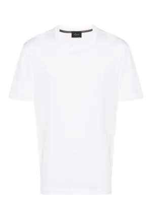 Brioni Crew-neck Cotton T-shirt - White