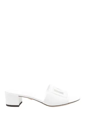 Dolce & Gabbana 50mm Bianca Sandals - White