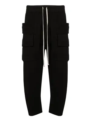 Rick Owens Cropped Cargo Trousers - Black