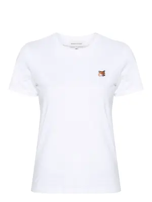 Maison Kitsuné Fox-motif T-shirt - White