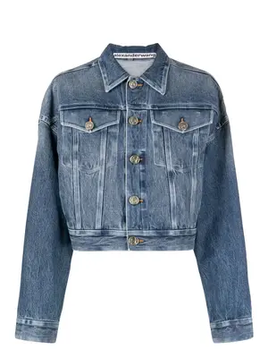ALEXANDER WANG Alexander Wang Bonded-Seam Denim Trucker Jacket