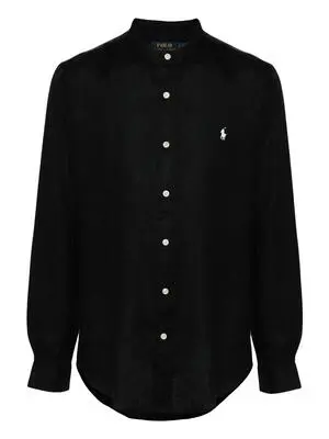 Polo Ralph Lauren Polo Pony-motif Linen Shirt - Black