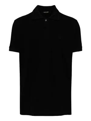 Roberto Cavalli Logo-embroidered Polo Shirt - Black