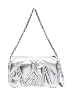 Alexander McQueen Alexander McQueen The Seal Shoulder Bag Silver