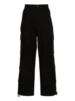 REPRESENT Cargo Straight Trousers - Black