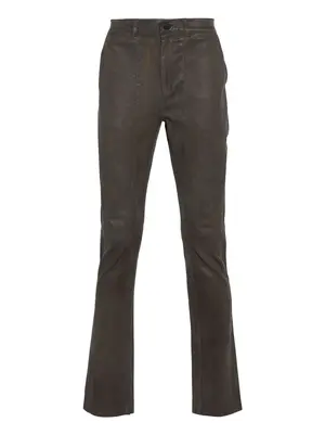 FREI-MUT Merci Leather Trousers - Brown