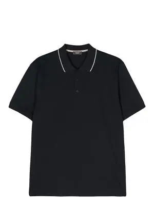 Peserico Cotton Polo Shirt - Blue