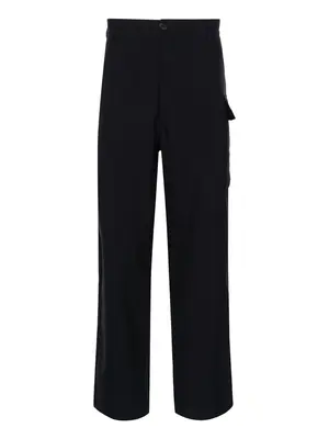 Marni Straight-leg Wool Trousers - Blue