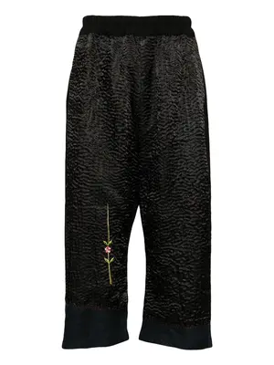 By Walid Cropped Trousers - Black