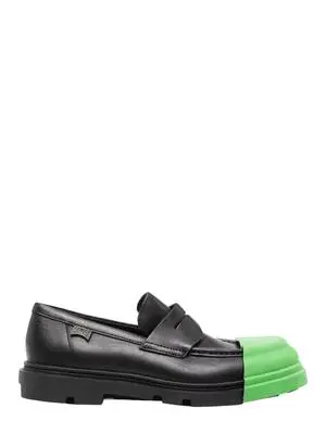 Camper Junction Removable-toecap Leather Loafers - Black
