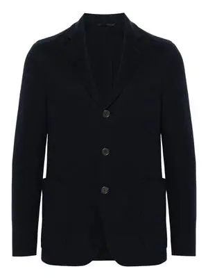 Peserico Single-breasted Cotton Blazer - Blue