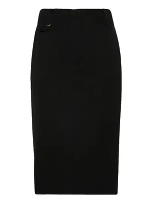 Jacquemus La Jupe Bari Midi Skirt - Black