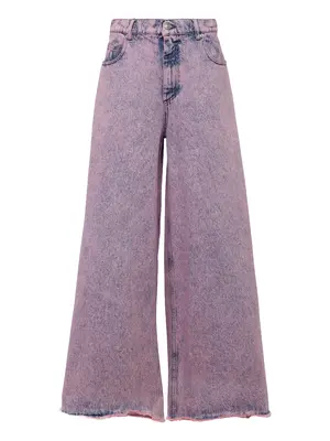 Marni High-rise Wide-leg Jeans - Pink