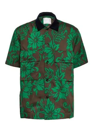Sacai Floral Bowling Shirt - Green