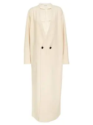 FFORME Wool-blend Maxi Dress - White