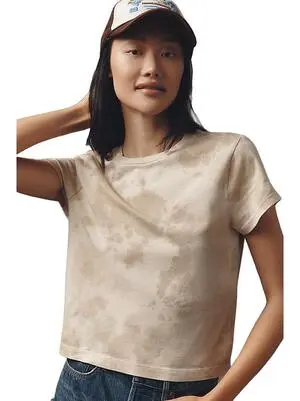 AGOLDE Ade Crop Tee Plume