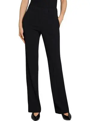 Theory Slim Fit Flare Trousers - Black