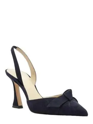 ALEXANDRE BIRMAN Clarita Pointed Toe Slingback Pump - Navy