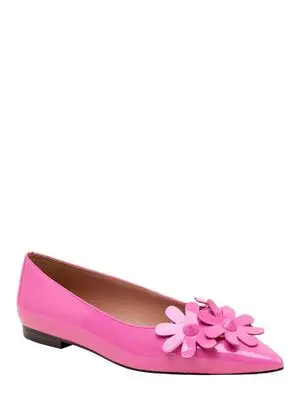 Linea Paolo Linea Paolo Narcisus Pointed Toe Flat Magenta Patent