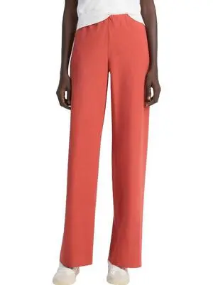Vince Vince. Cotton-Blend Wide Leg Pants Terra