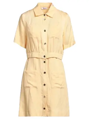 Sandro Mini Shirt Dress - Yellow