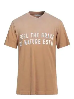 PAOLO PECORA T-shirt Size Cotton, Elastane - Beige