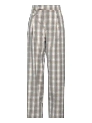 VICOLO Tartan Tapered Trousers - Grey