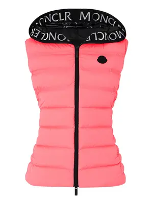 Moncler Aliterse Quilted Shell Down Vest - Pink