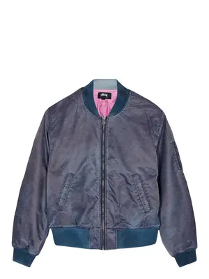 StÜssy Dyed Nylon Bomber - Blue