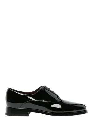 Valentino Garavani Patent-leather Oxford Shoes - Black