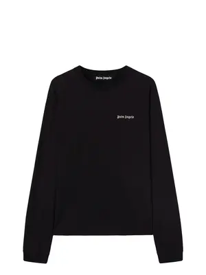 Palm Angels Logo-print Sweatshirt - Black