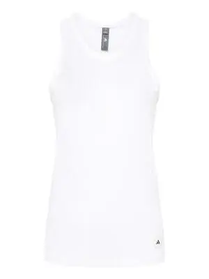 Adidas By Stella McCartney Fine-ribbed Tank Top - White