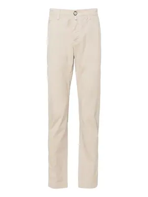 Jacob Cohen Mid-rise Cotton Chino Trousers - Neutrals