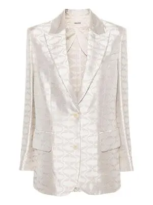Zadig&Voltaire Vicka Jacquard Blazer - Neutrals