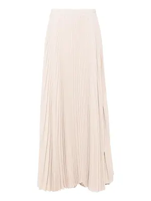 STYLAND Pleated Long Skirt - Neutrals