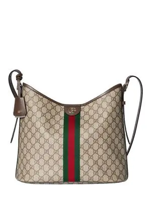 Gucci Ophidia Large Shoulder Bag - Beige