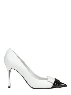 SERGIO ROSSI 75mm Sr1 Cindy Leather Pumps - White