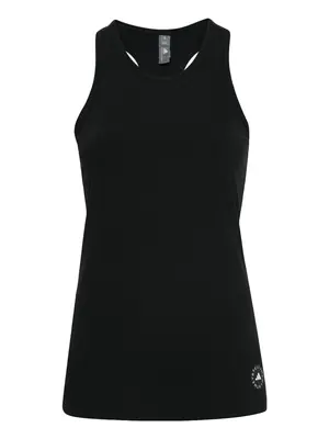 Adidas By Stella McCartney Fine-ribbed Tank Top - Black