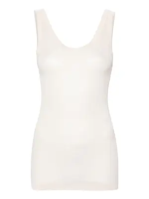 LEMAIRE Fine-ribbed Tank Top - Neutrals