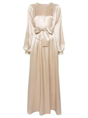 ELEVENTY Eleventy Satin Silk Maxi Dress