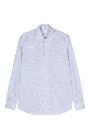 MAZZARELLI Polka-dot Print Shirt - White
