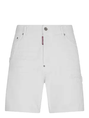 Dsquared2 Bull Denim Shorts - White