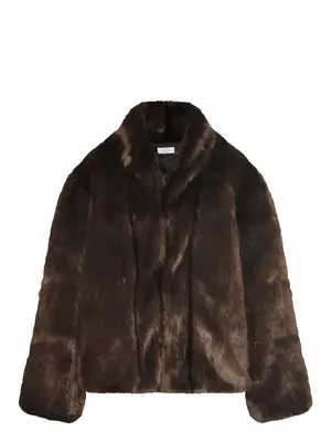 ROSETTA GETTY Rosetta Getty X Violet Getty Faux-Fur Jacket