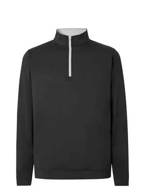 Peter Millar Peter Millar Perth Performance Tech-Jersey Half-Zip Golf Top Black