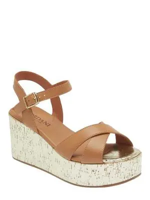 Cordani Jordie Platform Wedge Sandal - Cuoio Leather